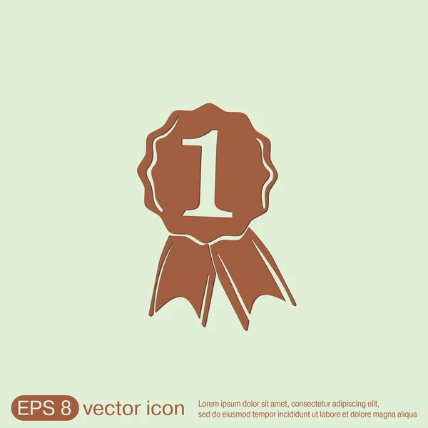 First place ribbon rosette icon Stock Vector by ©Little_cuckoo 73797571