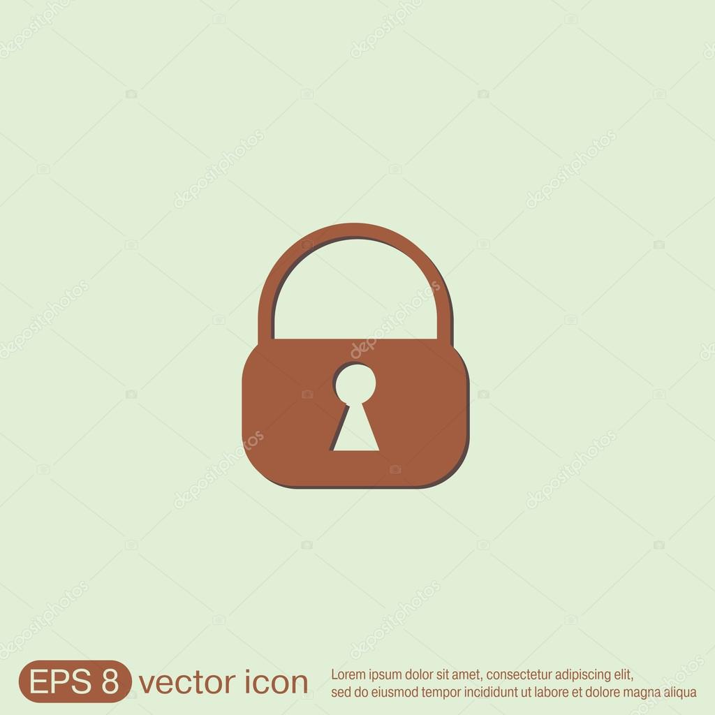 Padlock symbol icon Stock Vector by ©Little_cuckoo 74348903