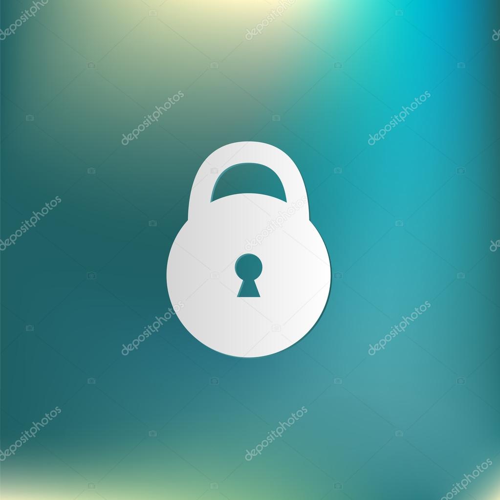 Padlock symbol icon Stock Vector by ©Little_cuckoo 74936301
