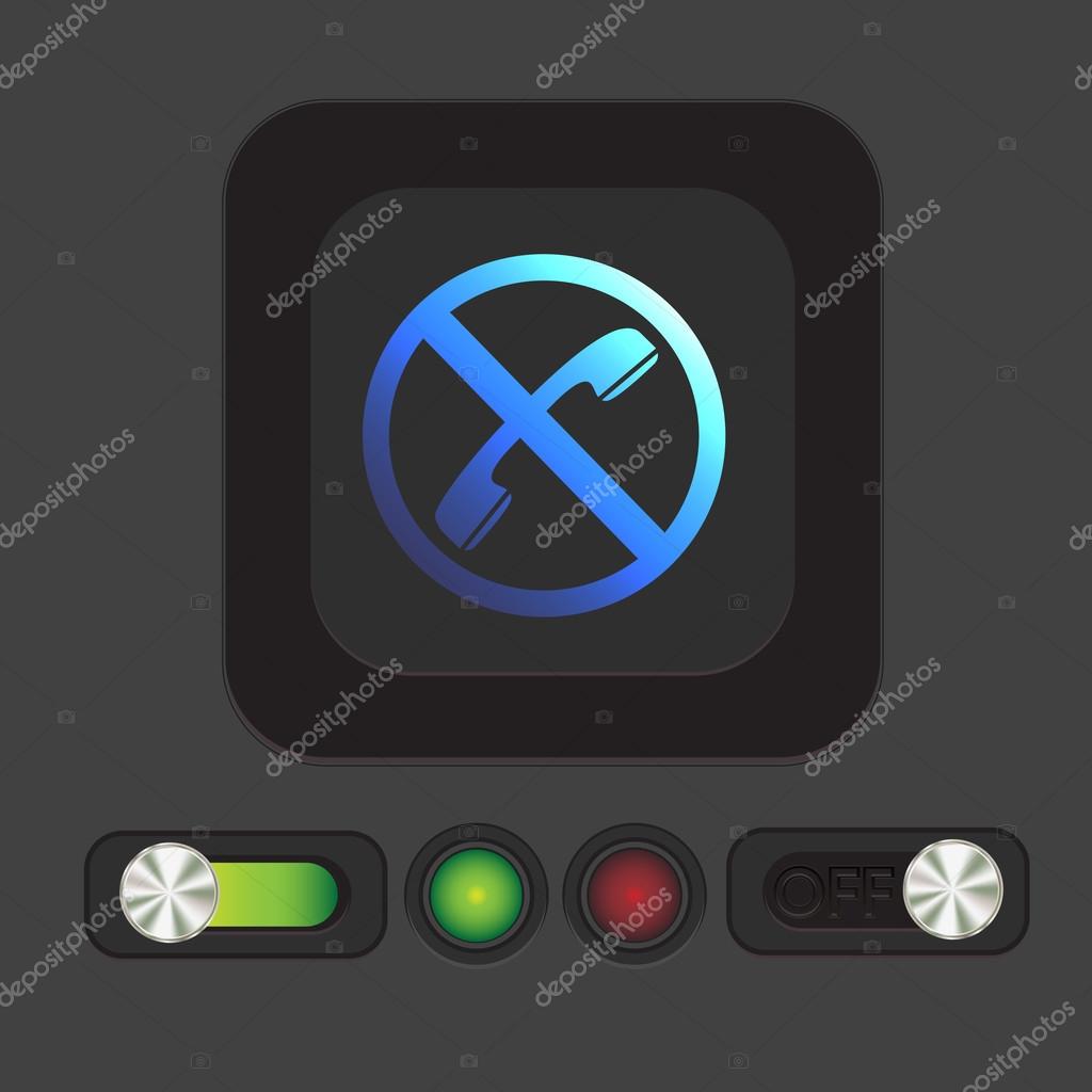 Forbidden to use phone Stock Vector Image by ©Little_cuckoo #74937421