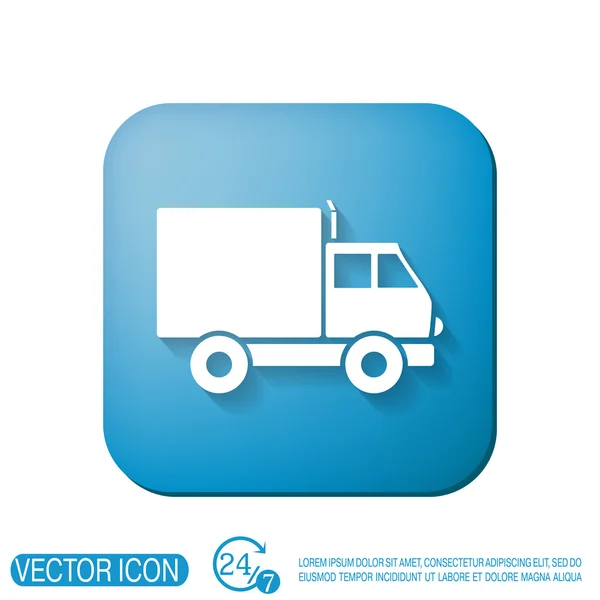 Truck logistic icon Stock Vector by ©Little_cuckoo 91974768