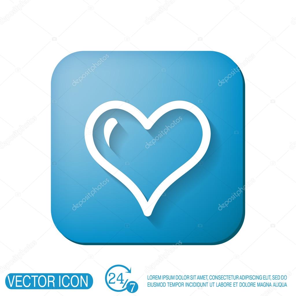 Signo del icono del corazón Vector de stock #76524633 de ©Little_cuckoo