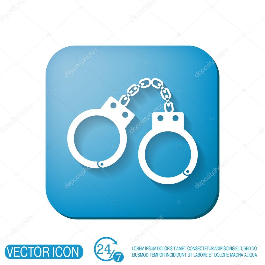 Handcuffs. symbol of justice Stock Vector by ©Little_cuckoo 76524747