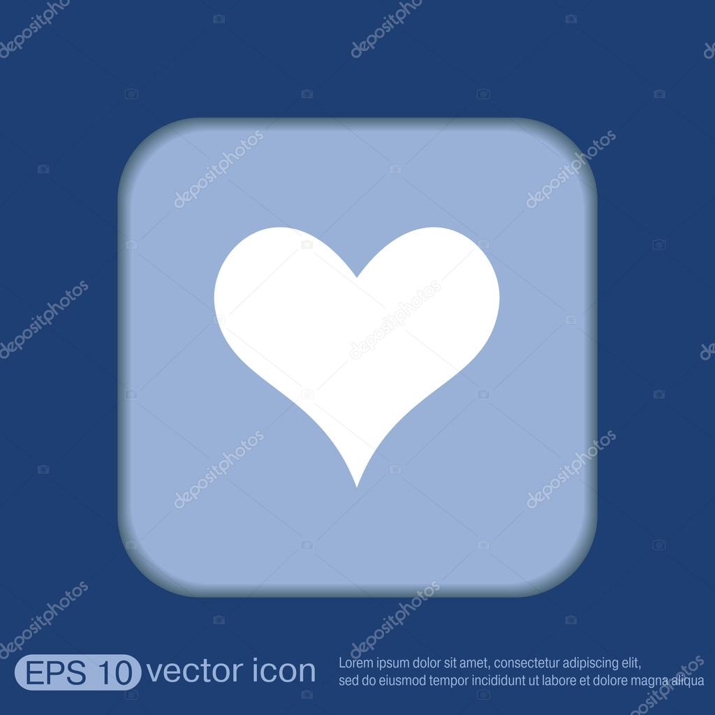 Icono símbolo del corazón Vector de stock #77494734 de ©Little_cuckoo