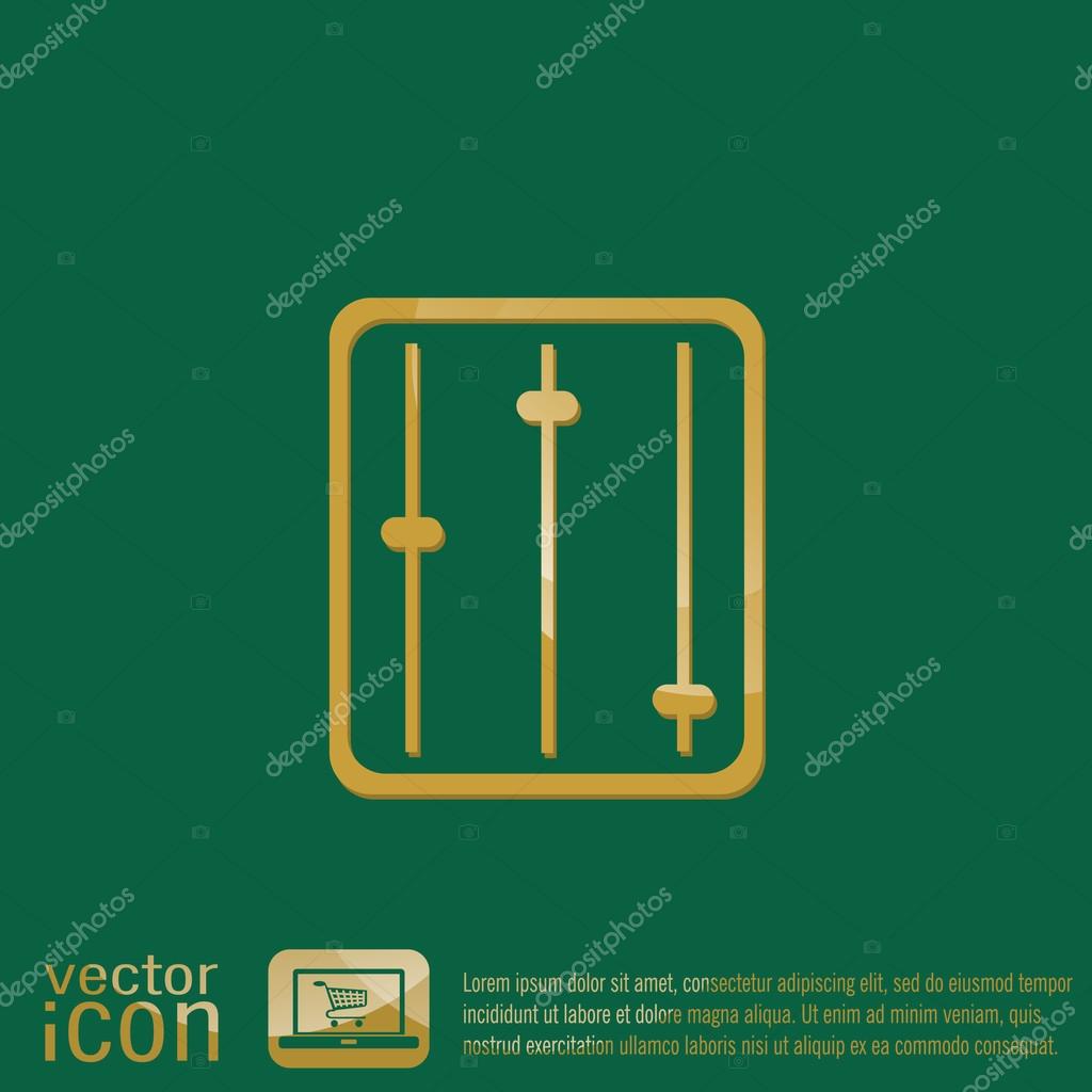 Equalizer sign icon Stock Vector by ©Little_cuckoo 79791924