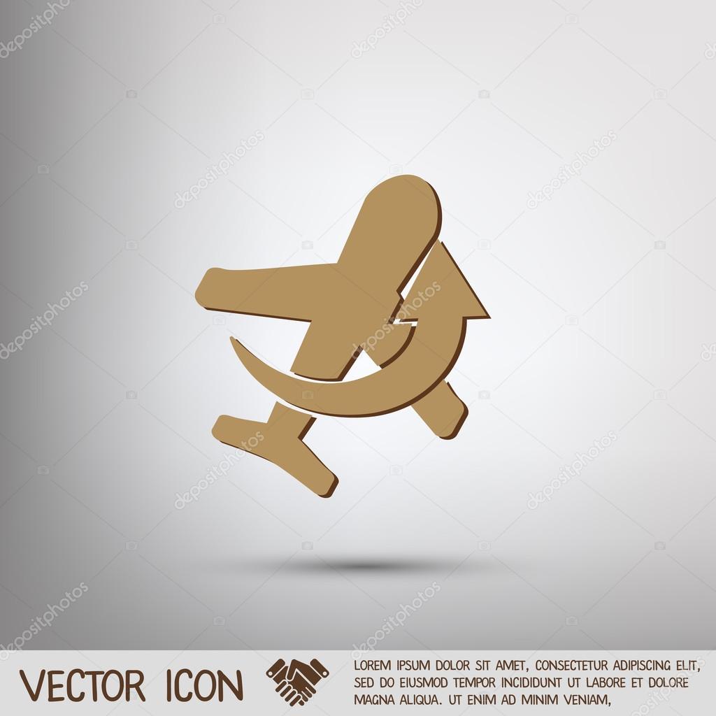 Icono de símbolo de avión Vector de stock #80646346 de ©Little_cuckoo