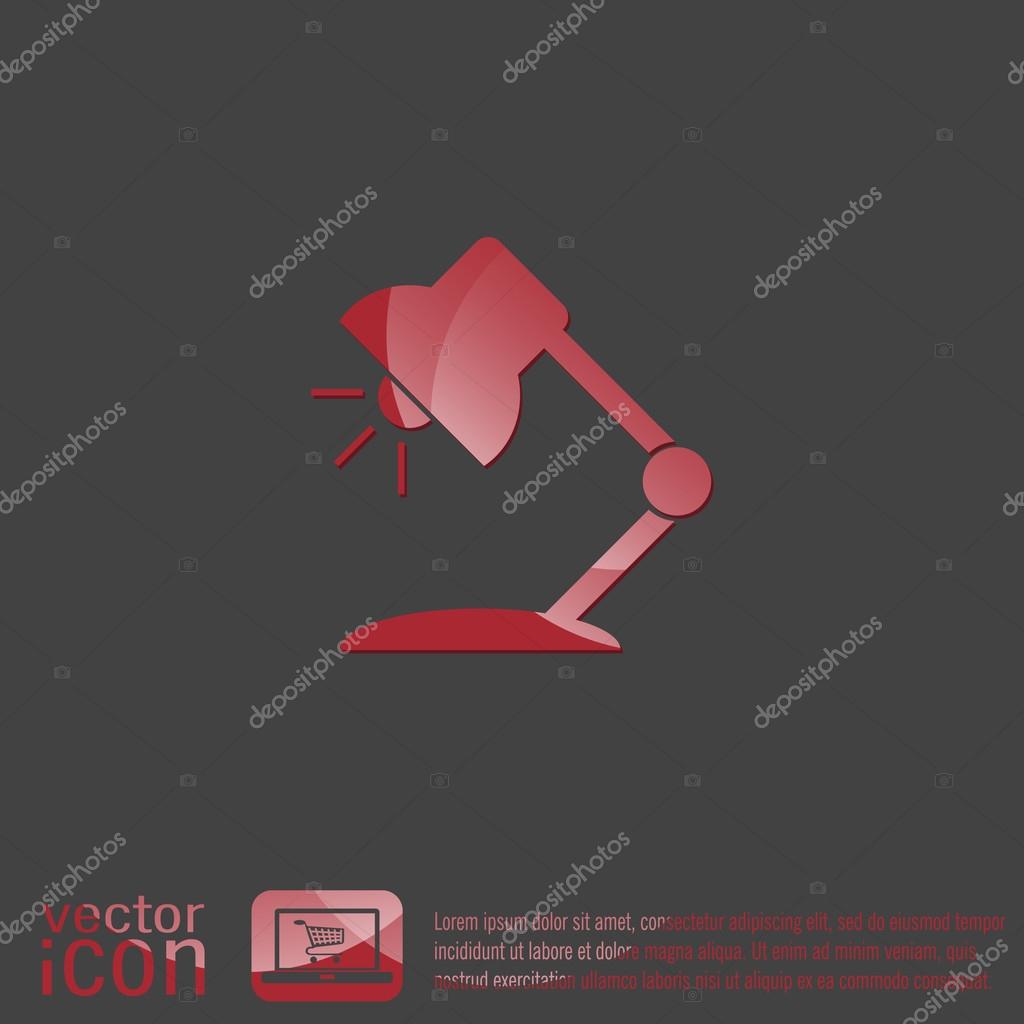 Table lamp. Symbol Stock Vector by ©Little_cuckoo 81470784