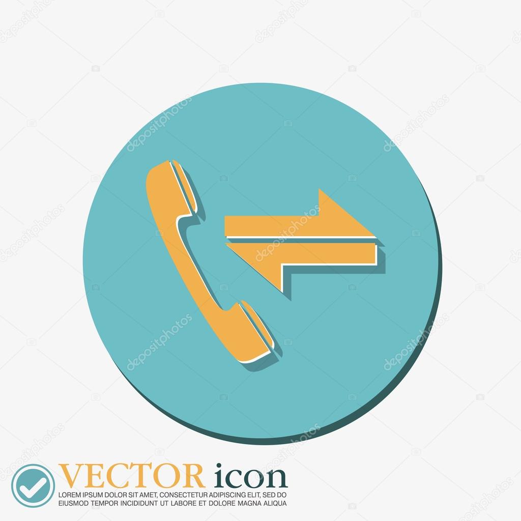Llamada entrante y saliente. Vector de stock por ©Little_cuckoo 81471640