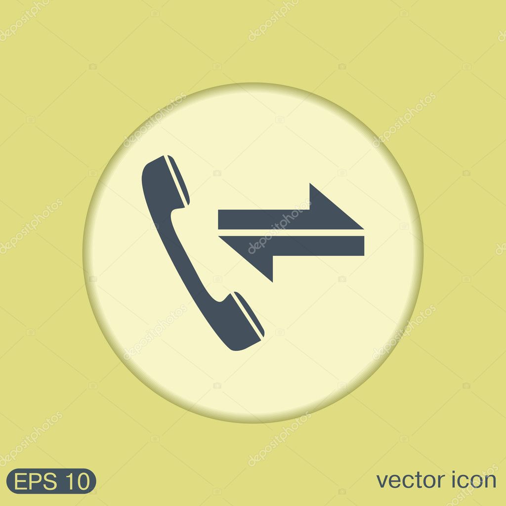 Llamada entrante y saliente. Vector de stock por ©Little_cuckoo 81474210