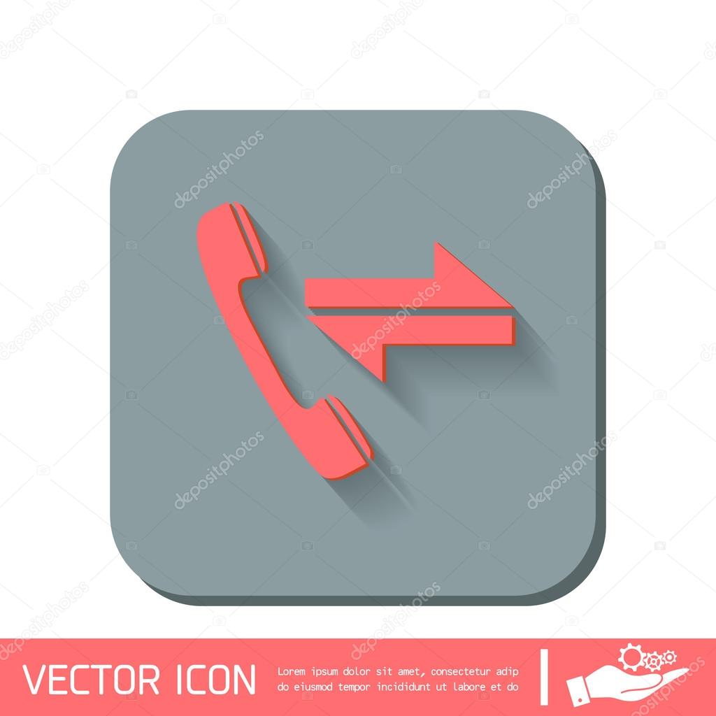 Llamada entrante y saliente. Vector de stock por ©Little_cuckoo 82394734
