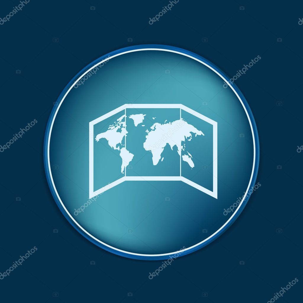 World map-countries icon Stock Vector by ©Little_cuckoo 83583538