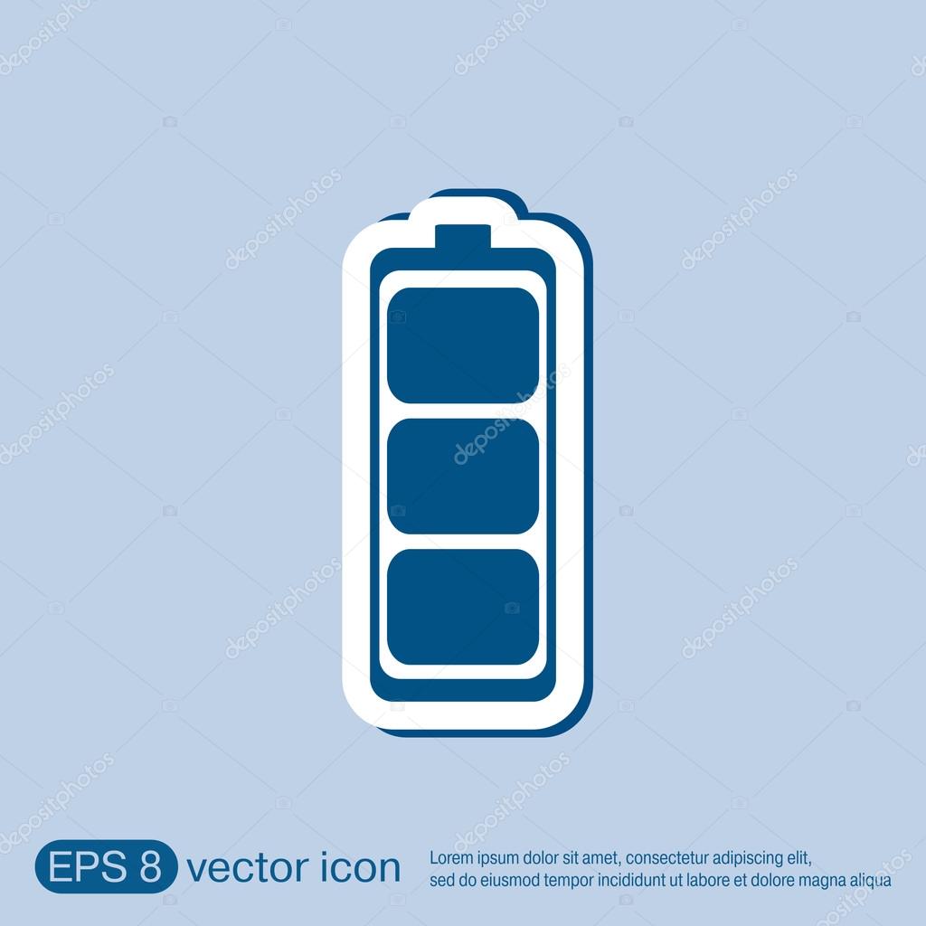 Charged battery icon Stock Vector by ©Little_cuckoo 83584660