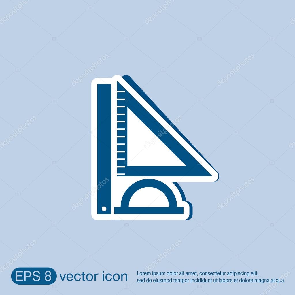 Ruler, protractor, triangle. Stock Vector Image by ©Little_cuckoo #83588554