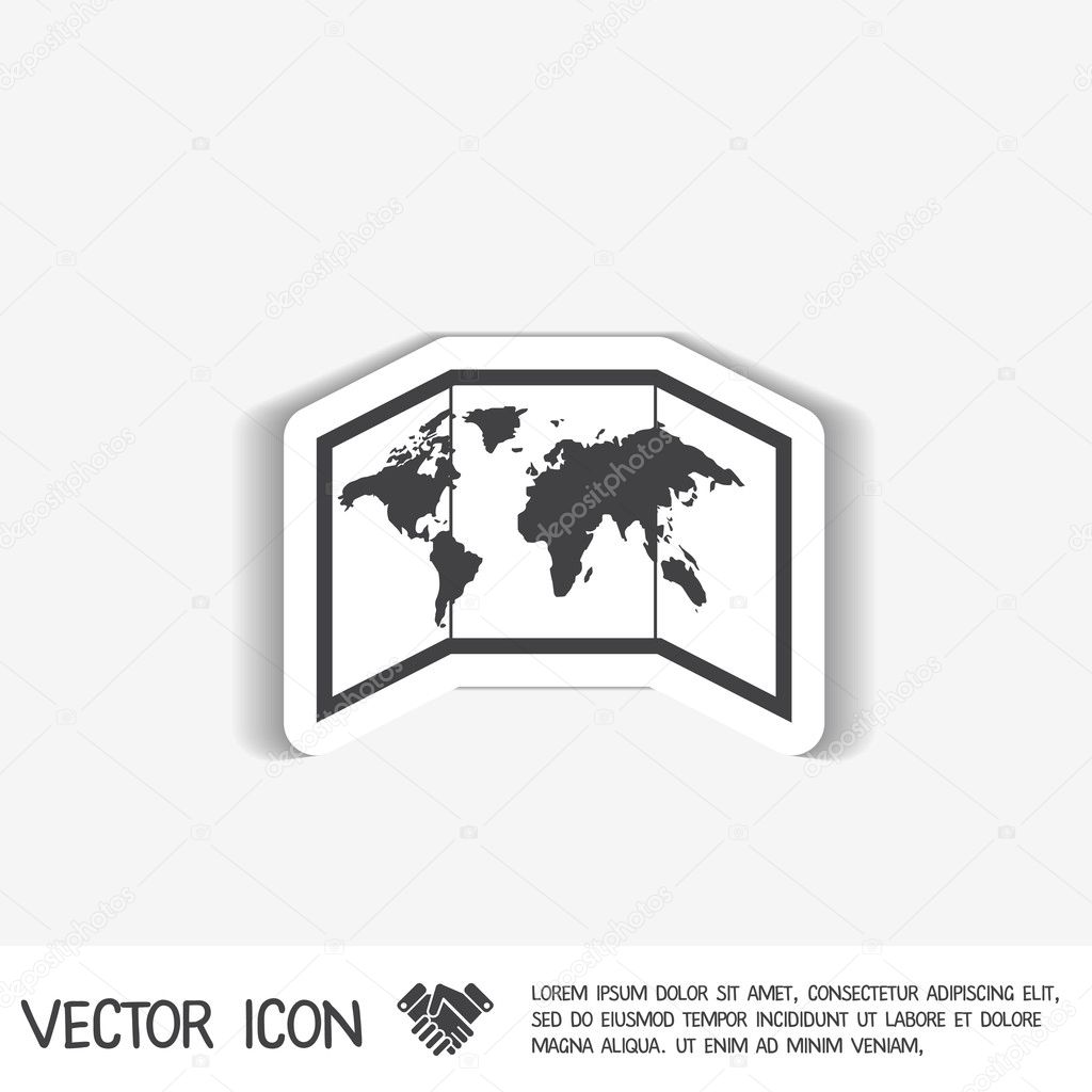 World map-countries Stock Vector by ©Little_cuckoo 87048060