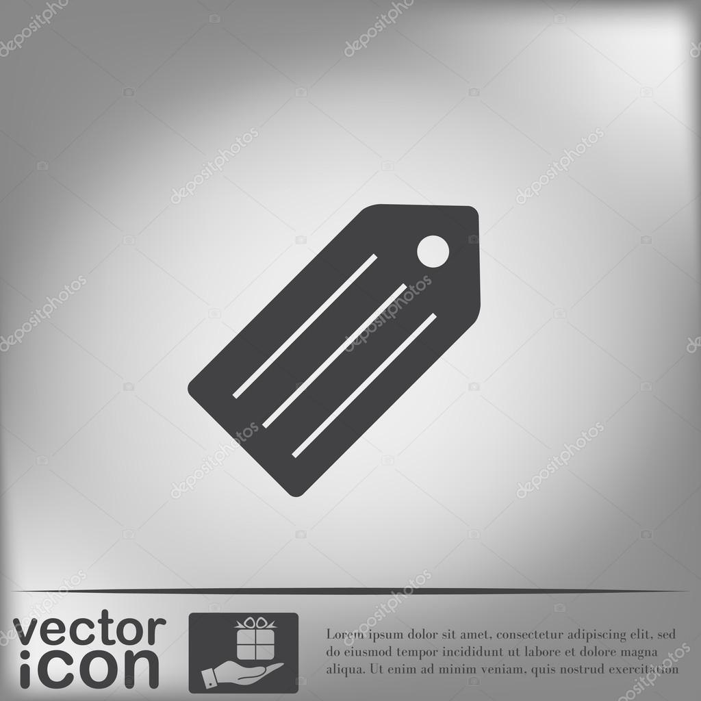 Label symbol icon Stock Vector by ©Little_cuckoo 87048698