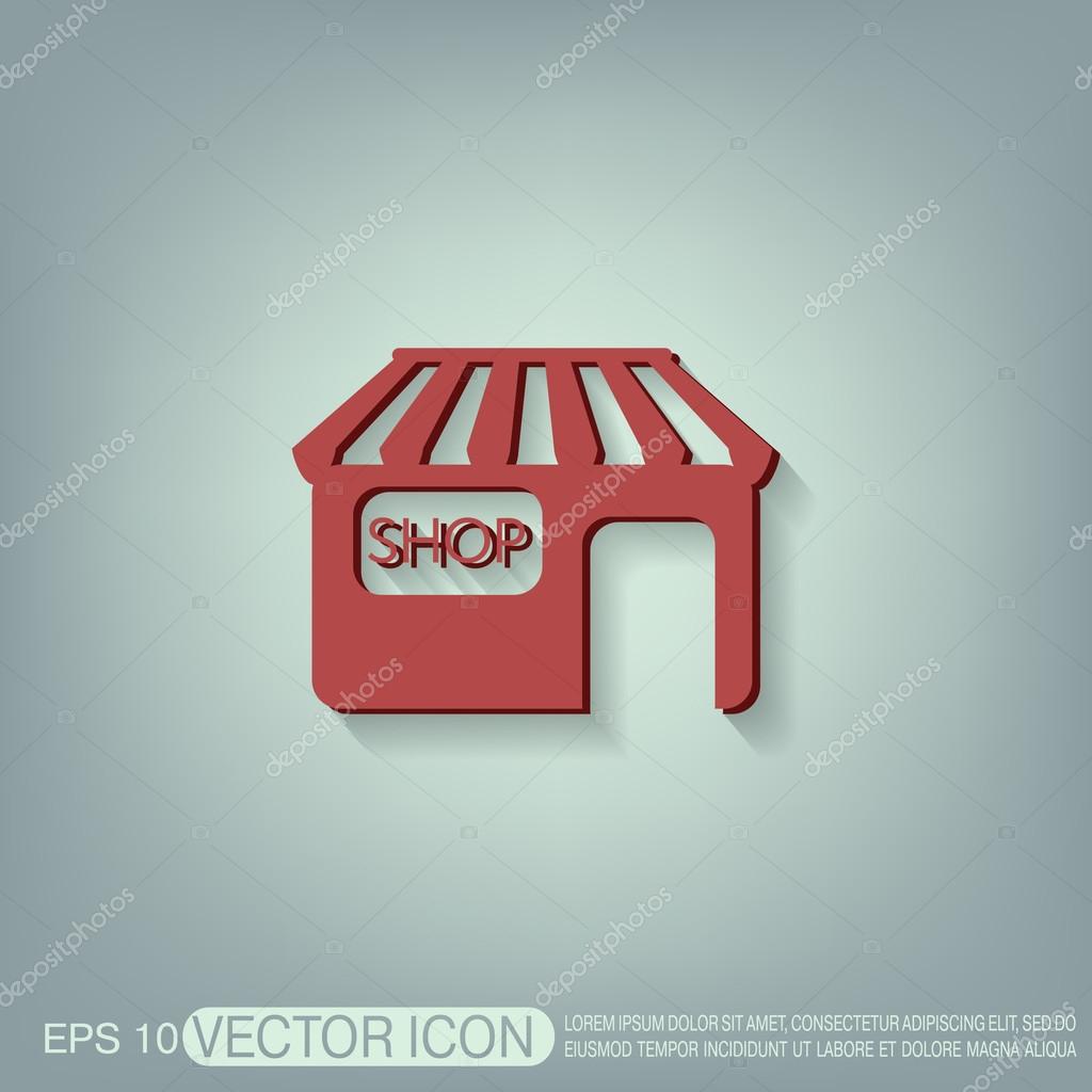 Shop building symbol icon Stock Vector by ©Little_cuckoo 88502182
