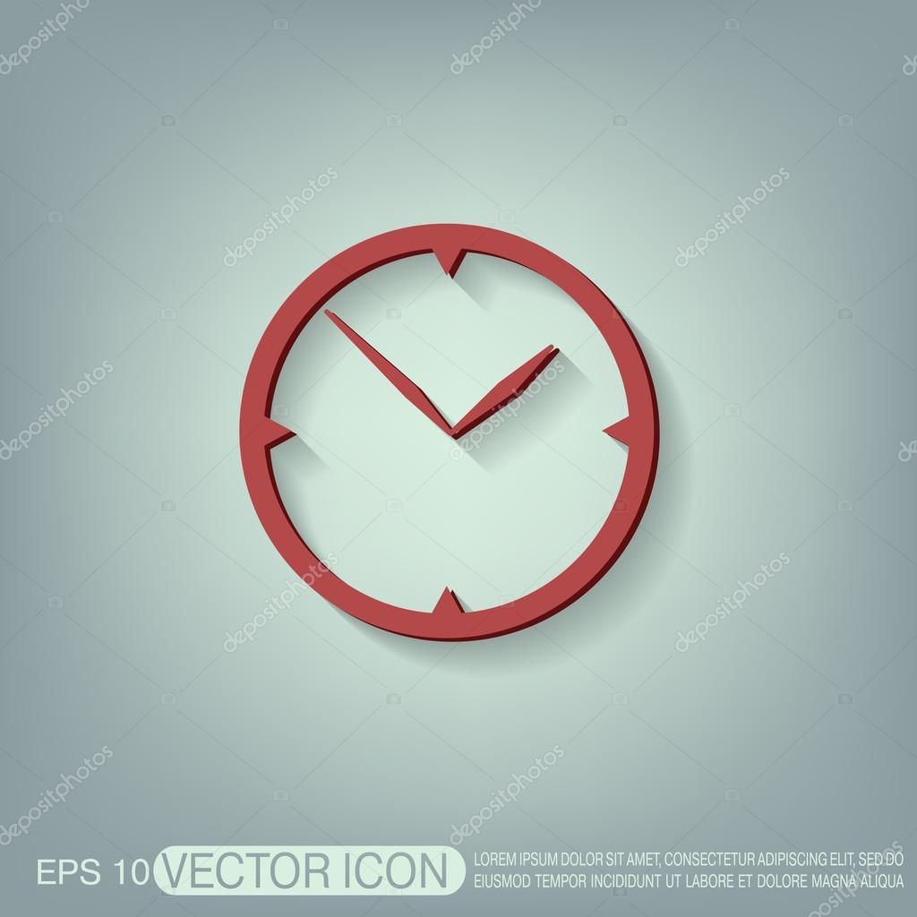Clock watch icon Stock Vector by ©Little_cuckoo 88502656