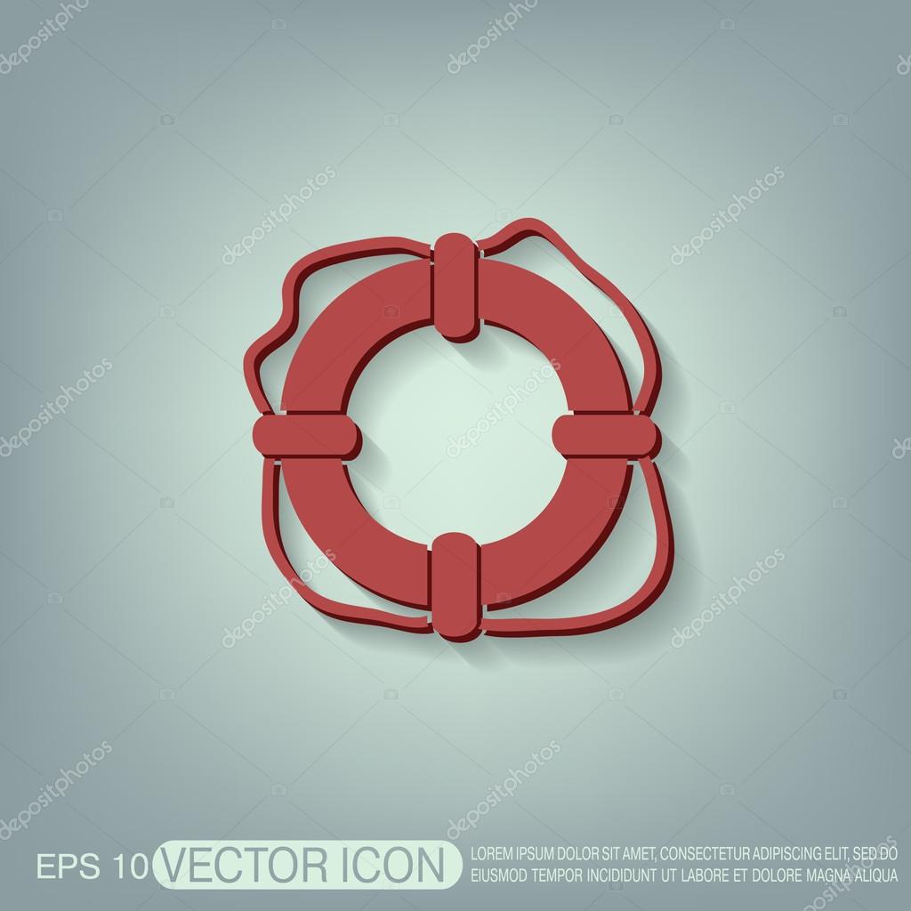 Signo de boya salvavidas icono Vector de stock por ©Little_cuckoo 88503216