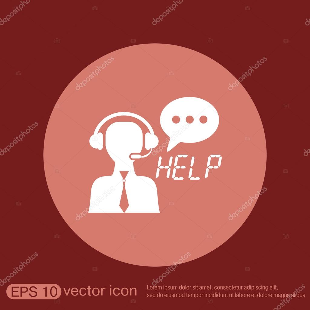 Customer support avatar icon Stock Vector by ©Little_cuckoo 88504220