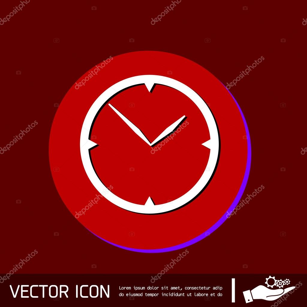 Clock watch Icon Stock Vector by ©Little_cuckoo 88504330