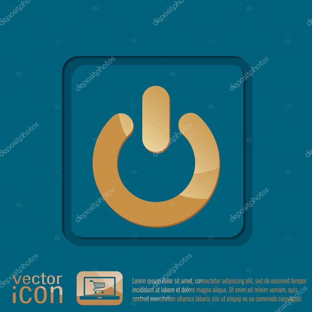 Power sign icon Stock Vector by ©Little_cuckoo 89279178