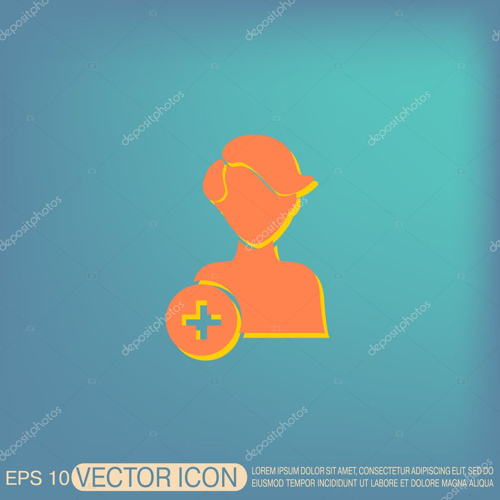 Add friend avatar icon Stock Vector by ©Little_cuckoo 89282580