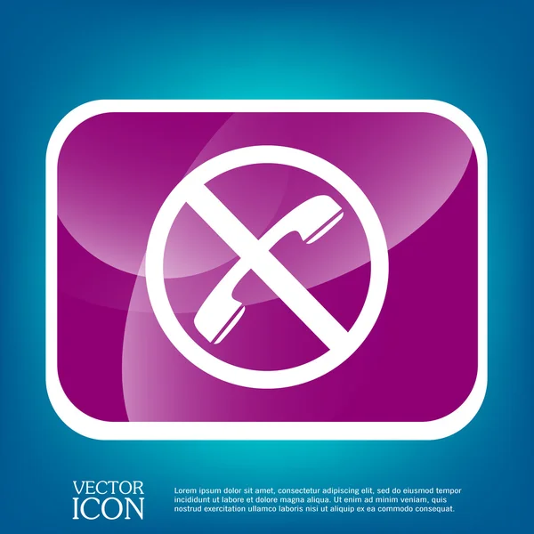 Forbidden to use phone icon Stock Vector Image by ©Little_cuckoo #56471289