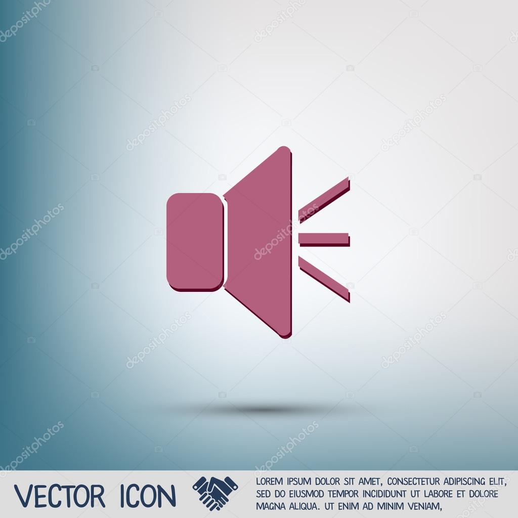 Loudspeaker volume icon Stock Vector Image by ©Little_cuckoo #91972430