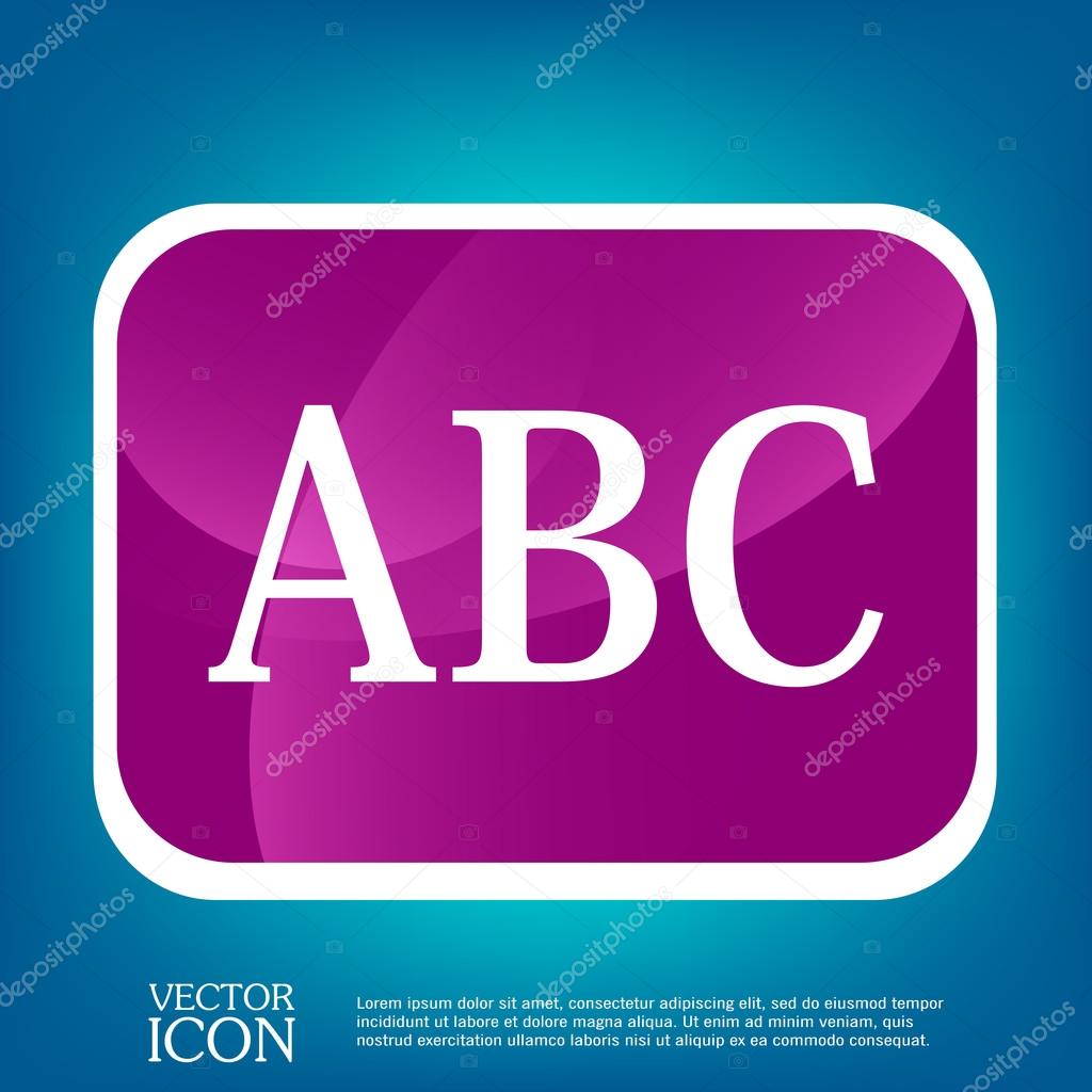 Icono de letras del alfabeto Vector de stock #91976492 de ©Little_cuckoo