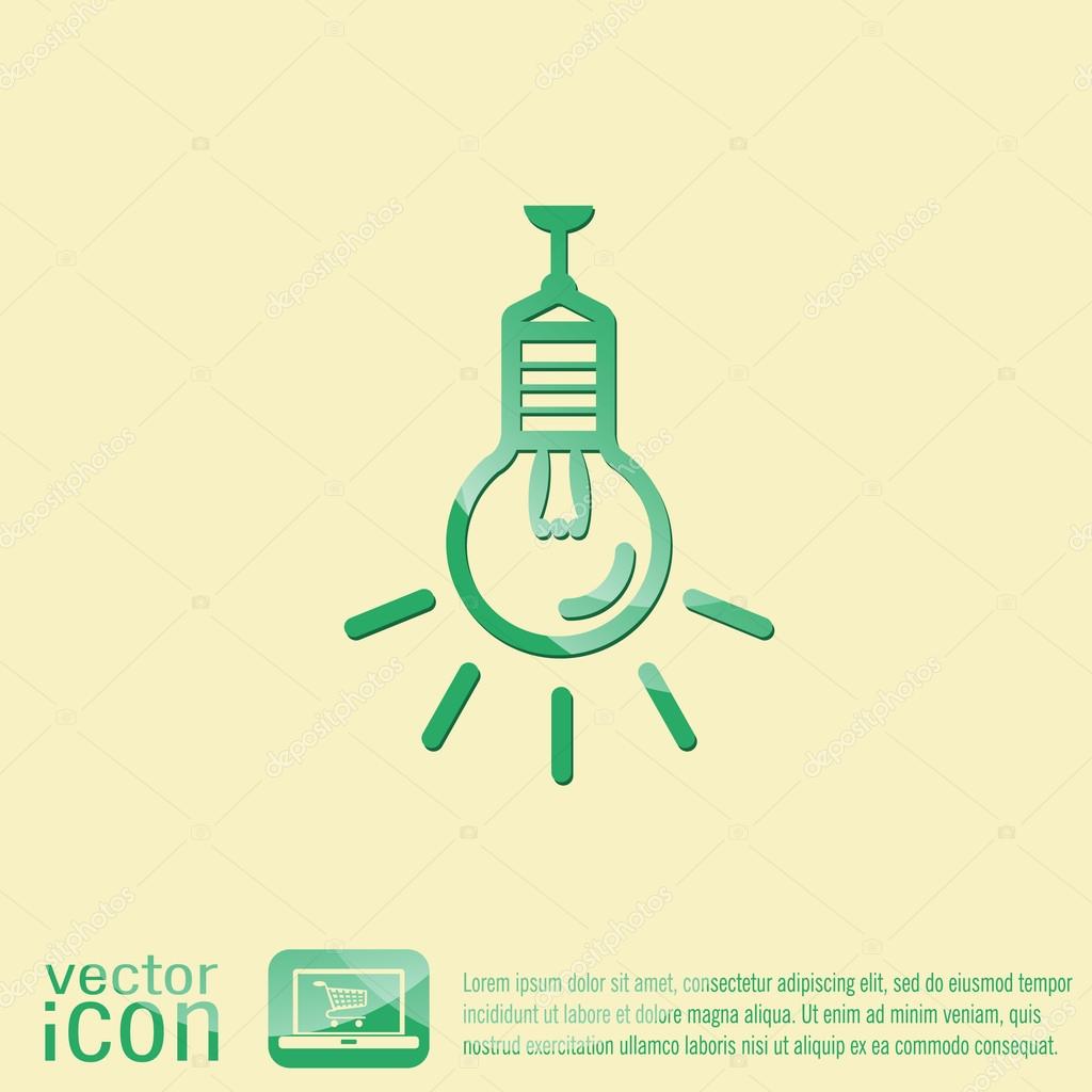 Incandescent lamp icon Stock Vector by ©Little_cuckoo 91978426