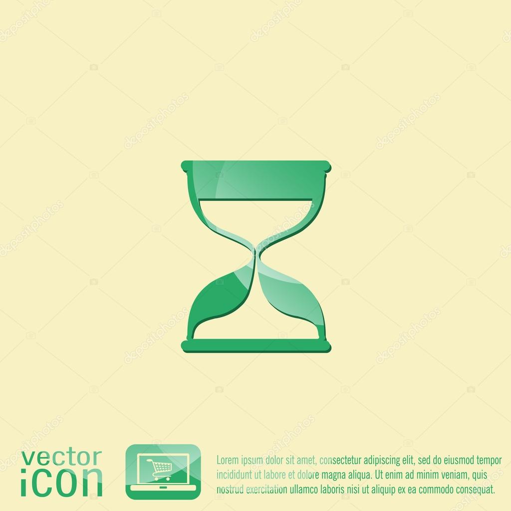 Hourglass waiting icon Stock Vector by ©Little_cuckoo 91979238