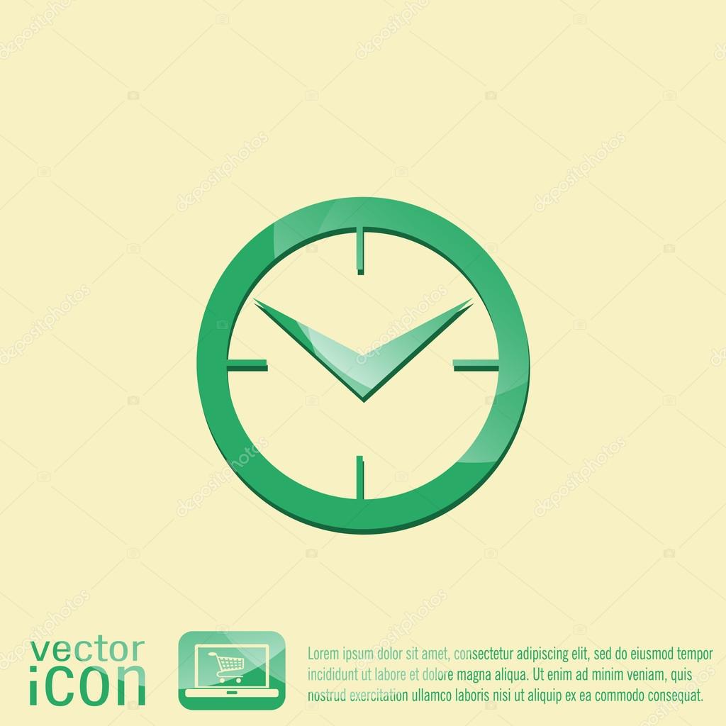 Clock watch sign Stock Vector Image by ©Little_cuckoo #91983570