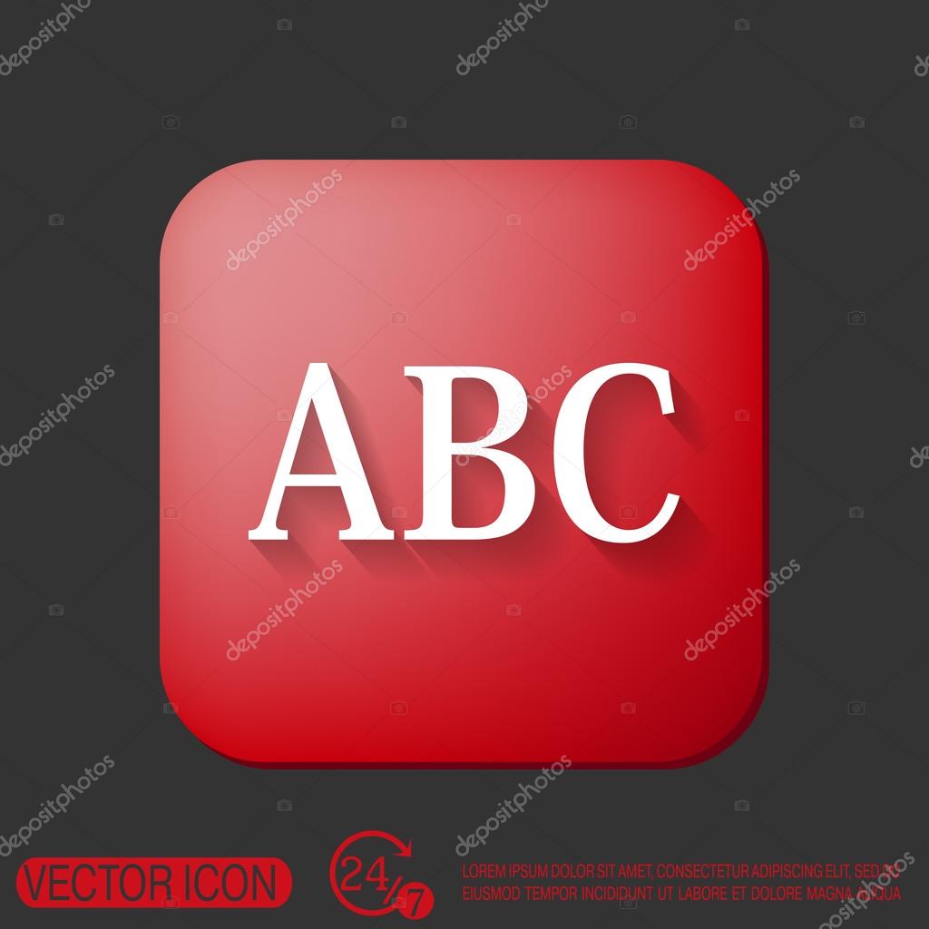 Icono de letras del alfabeto Vector de stock por ©Little_cuckoo 92934904