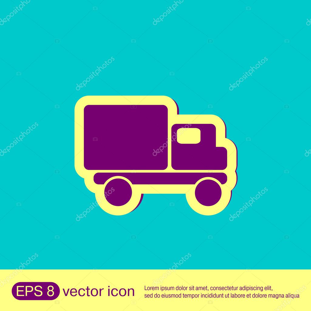 Truk. Ikon logistik Vektor Stok oleh ©Little_cuckoo 92936002