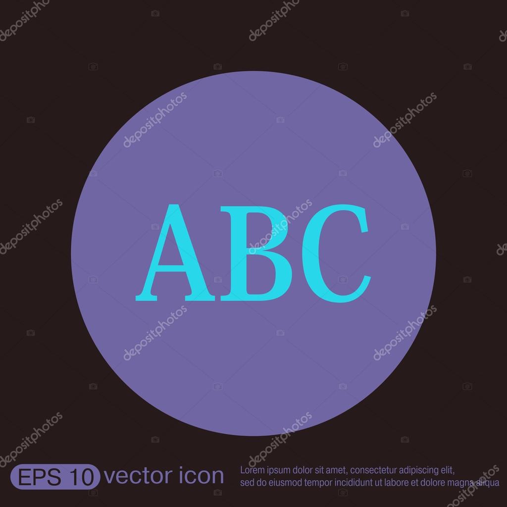 Icono de letras del alfabeto Vector de stock por ©Little_cuckoo 92936014