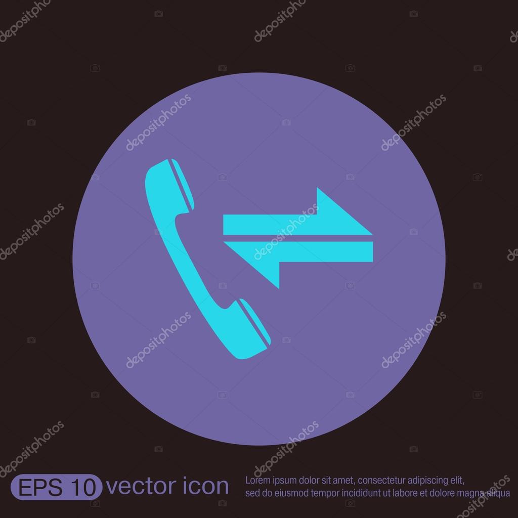 Symbole d'appel entrant et sortant Vecteur par ©Little_cuckoo 92936434