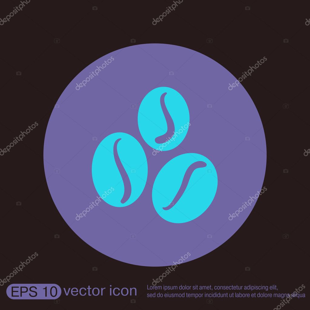 Coffee beans symbol. Stock Vector by ©Little_cuckoo 92938604