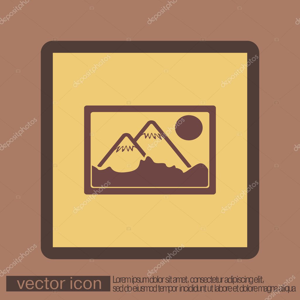Picture, image sign Stock Vector by ©Little_cuckoo 94515010