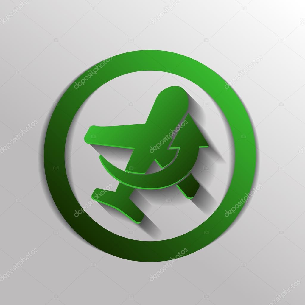 Icono de símbolo de avión Vector de stock #94515936 de ©Little_cuckoo