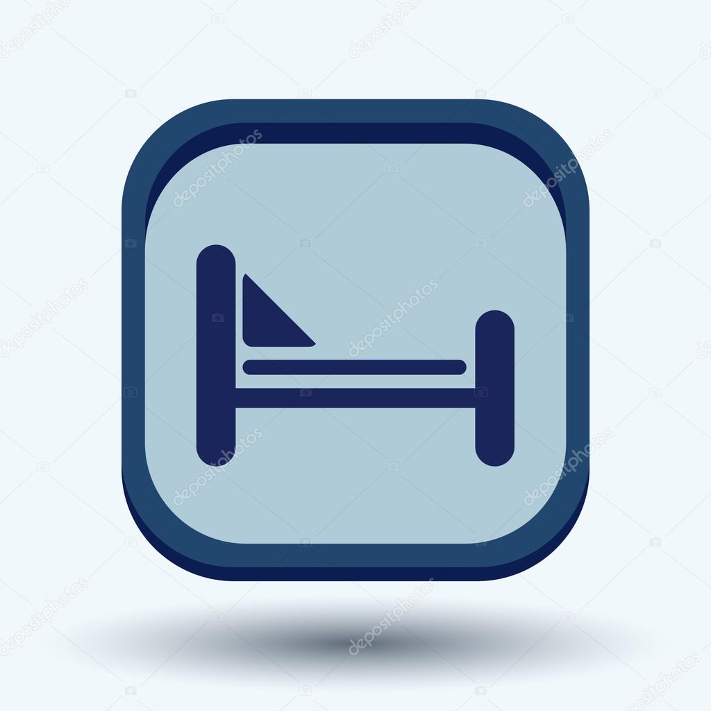 Bed symbol icon Stock Vector by ©Little_cuckoo 94518500