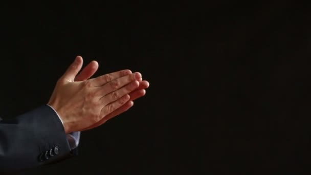 Clapping hands on white background. 4k, slow-motion. copy space — Stock ...