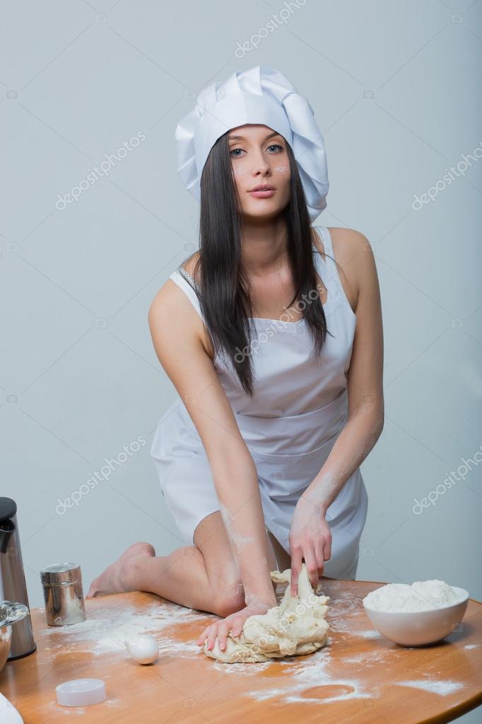 Sexy Female Cooking