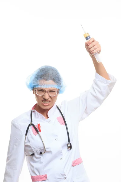 Evil Doctor With Needle