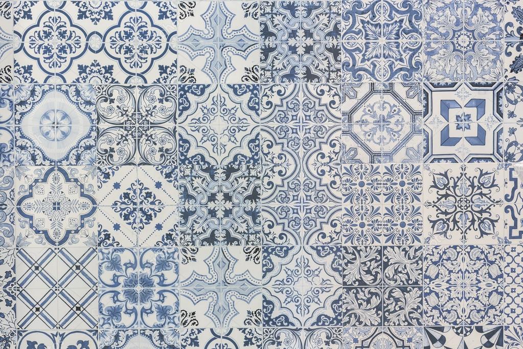 Pattern of vintage style wall tile texture — Stock Photo ...