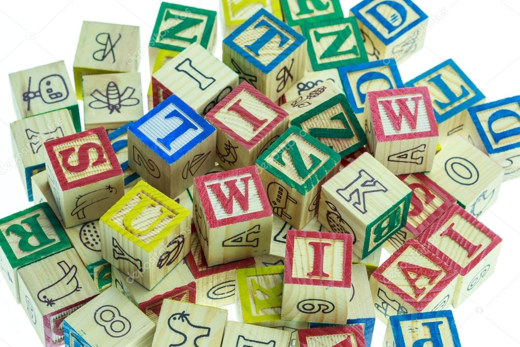 Stack of colorful alphabet blocks Stock Photo by ©PhanuwatNandee 76843007