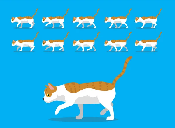 Animal Animation Sequence Cat British Shorthair Cartoon Vector Vetor de ...