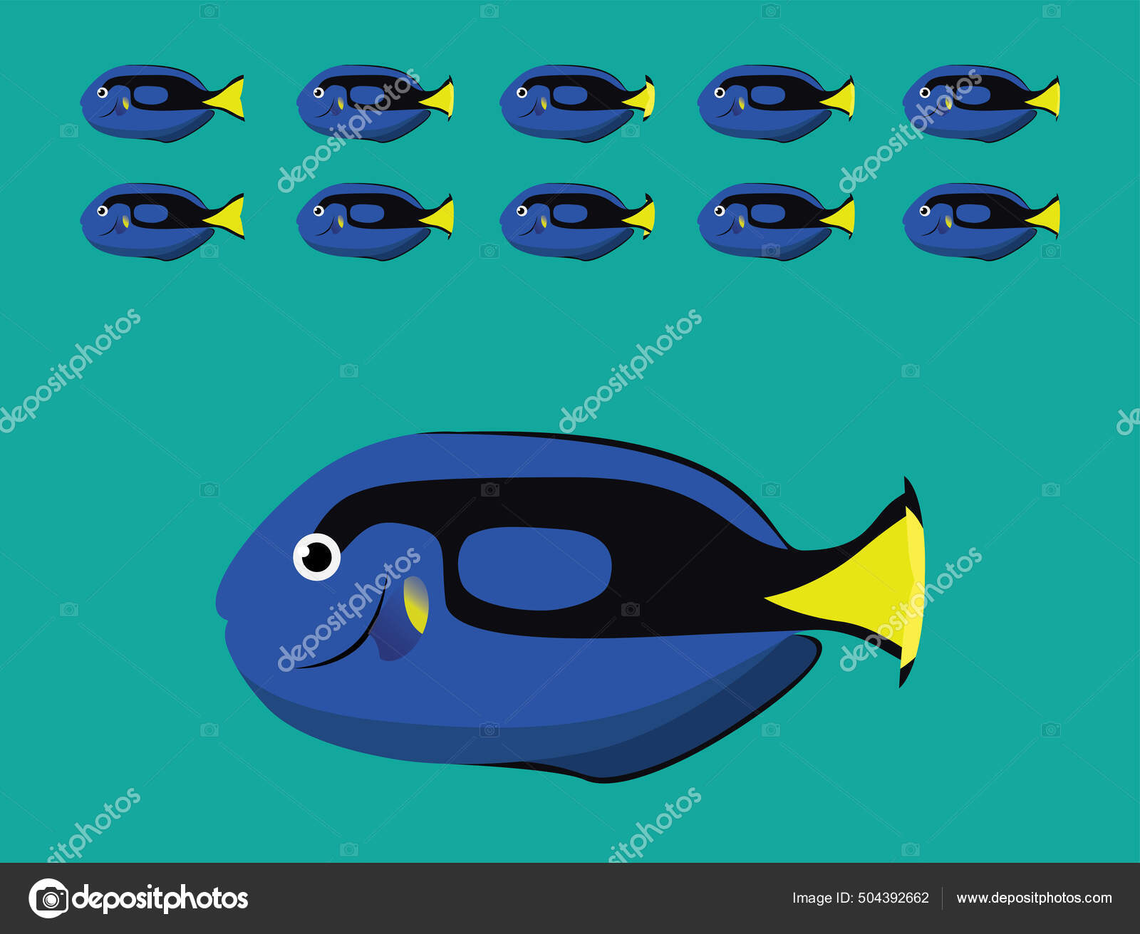 Cartoon Blue Tang
