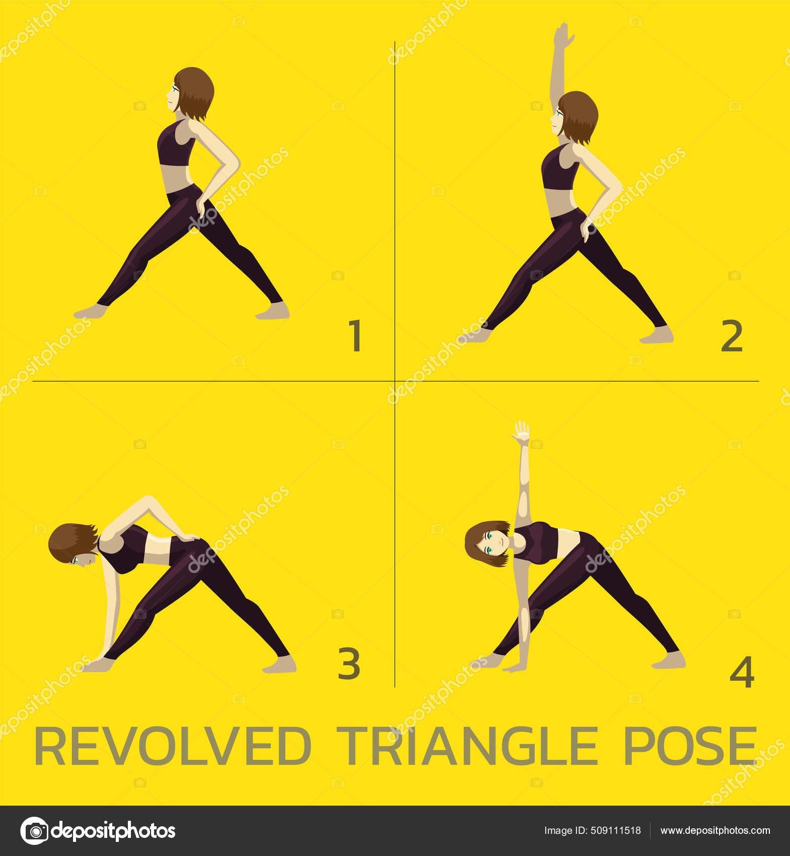 Revolved Triangle Pose Yoga