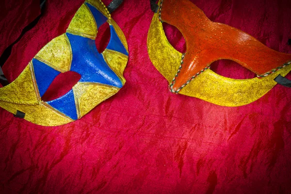 Ornate carnival masks on firework background — Stock Photo © jowka23 ...