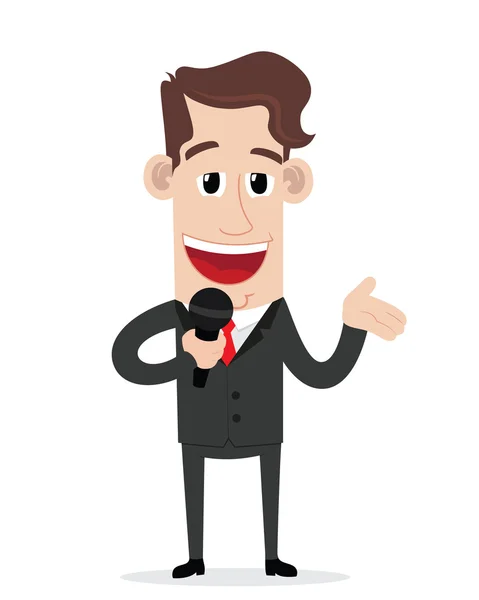 Emcee Cartoon Vector Illustration Stock Vector Image by ...